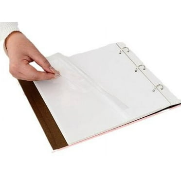 (2 pack) Genuine Pioneer 8x8 Clear Sheet Protectors w Black page ...