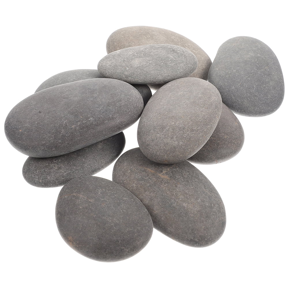 QIDITONG 10pcs Smooth Polished River Rocks Painting Rocks for Kids ...