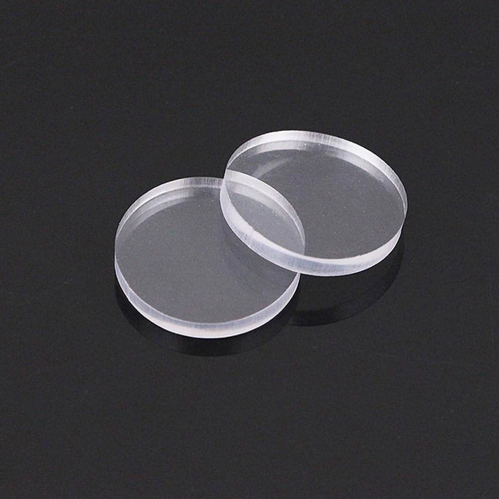 QIDITONG 12pcs Glass Table Top Bumpers Clear Glass Table Top Round Anti ...