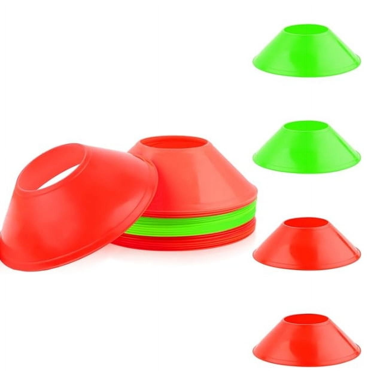 QIDITONG 20 Pcs Soccer Cones Flexible Agility Cones Disc Cones Training ...