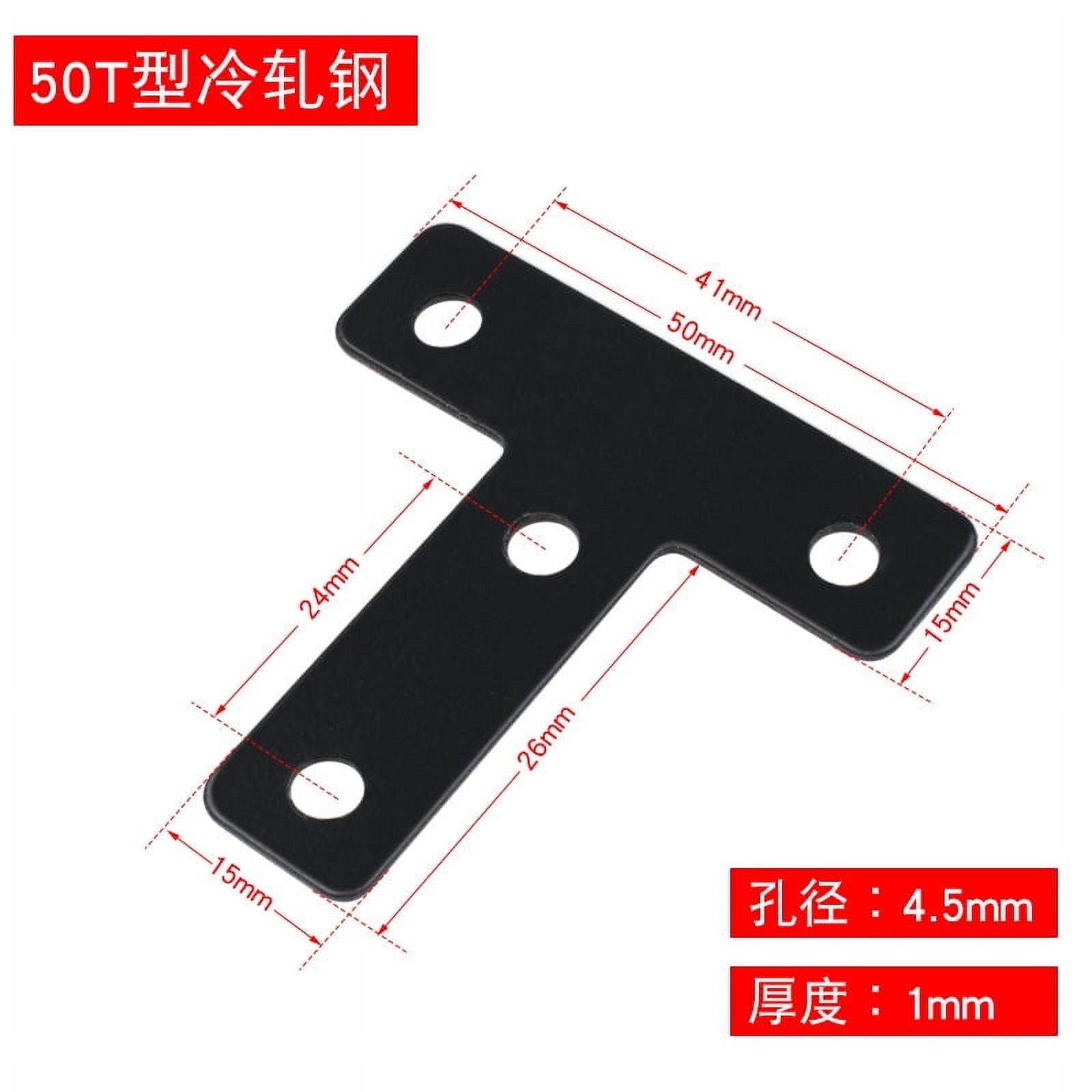 QIDITONG 20pcs Heavy Duty Stainless Steel T-Shape Corner Brackets with ...