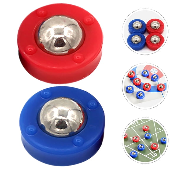 8 Pieces Tabletop Curling Game Pucks Family Replacement Shuffleboard ...