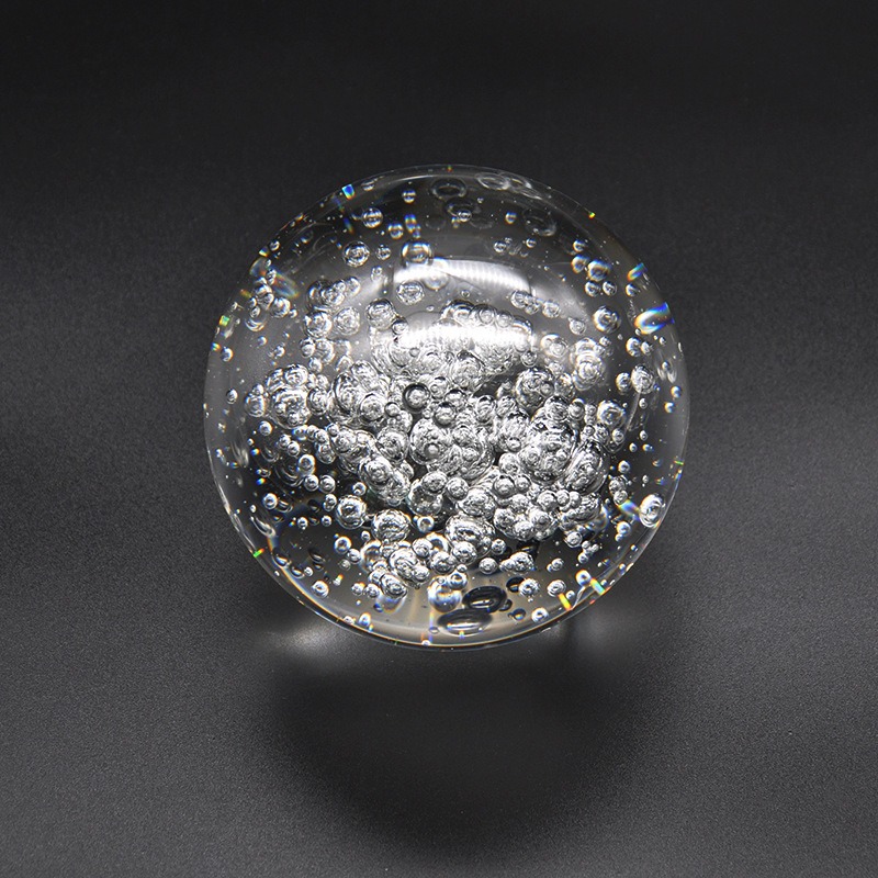 QIDITONG 2pcs Crystal Glass Ball Water Fountain Bubble Globe Ball Feng ...