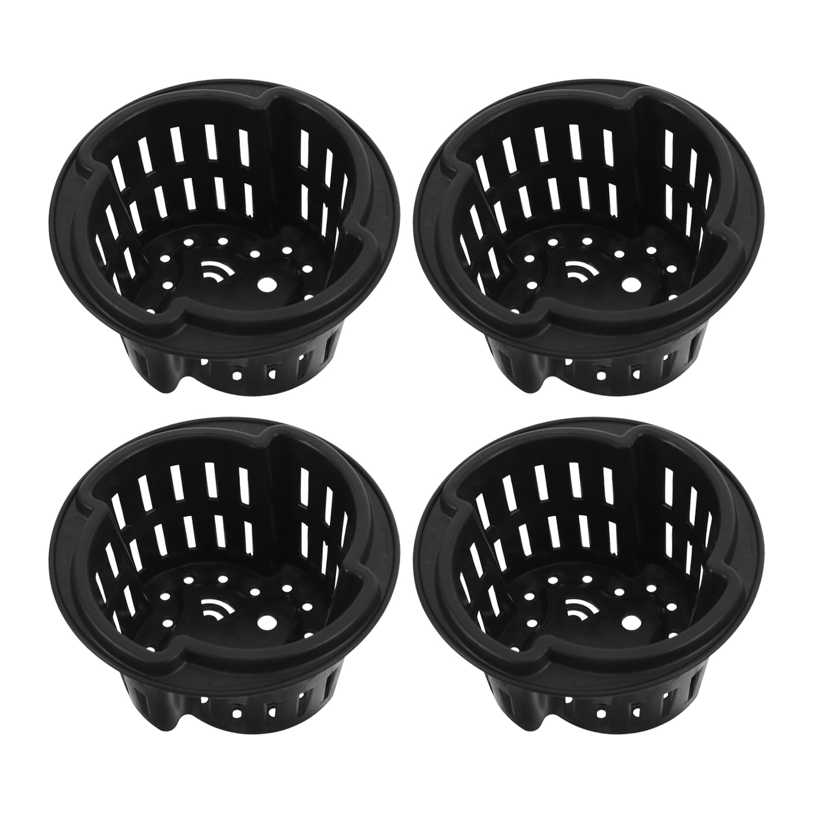 QIDITONG 2pcs Hydroponic Net Cup Pots Plastic Nursery Pot Mesh for ...