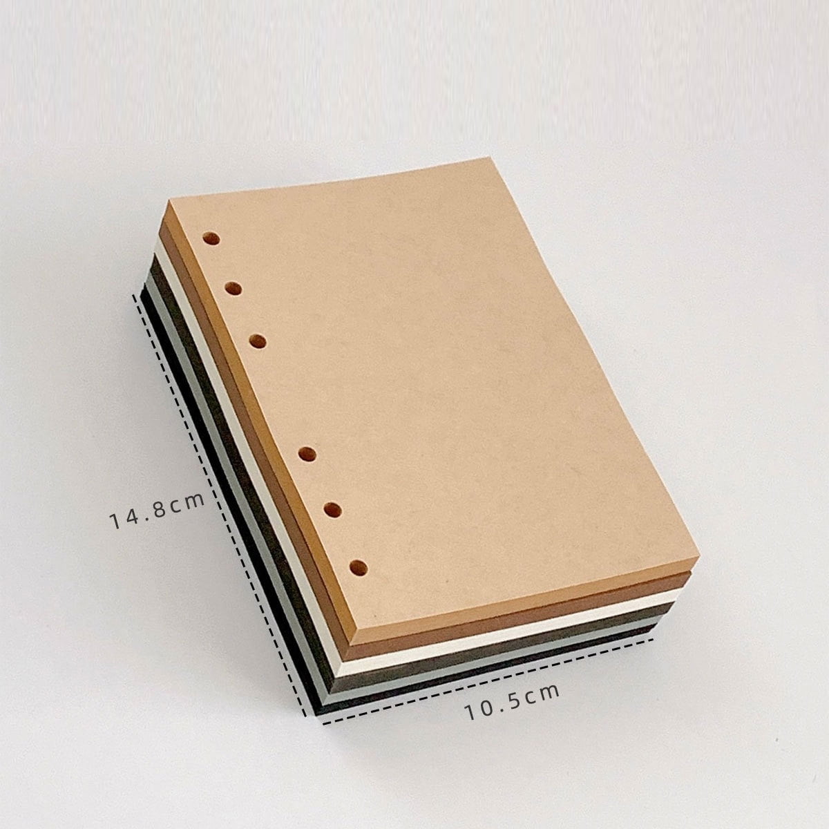 QIDITONG 300 Sheets Refill Paper For 6 Hole Binder Journals Blank Inner ...