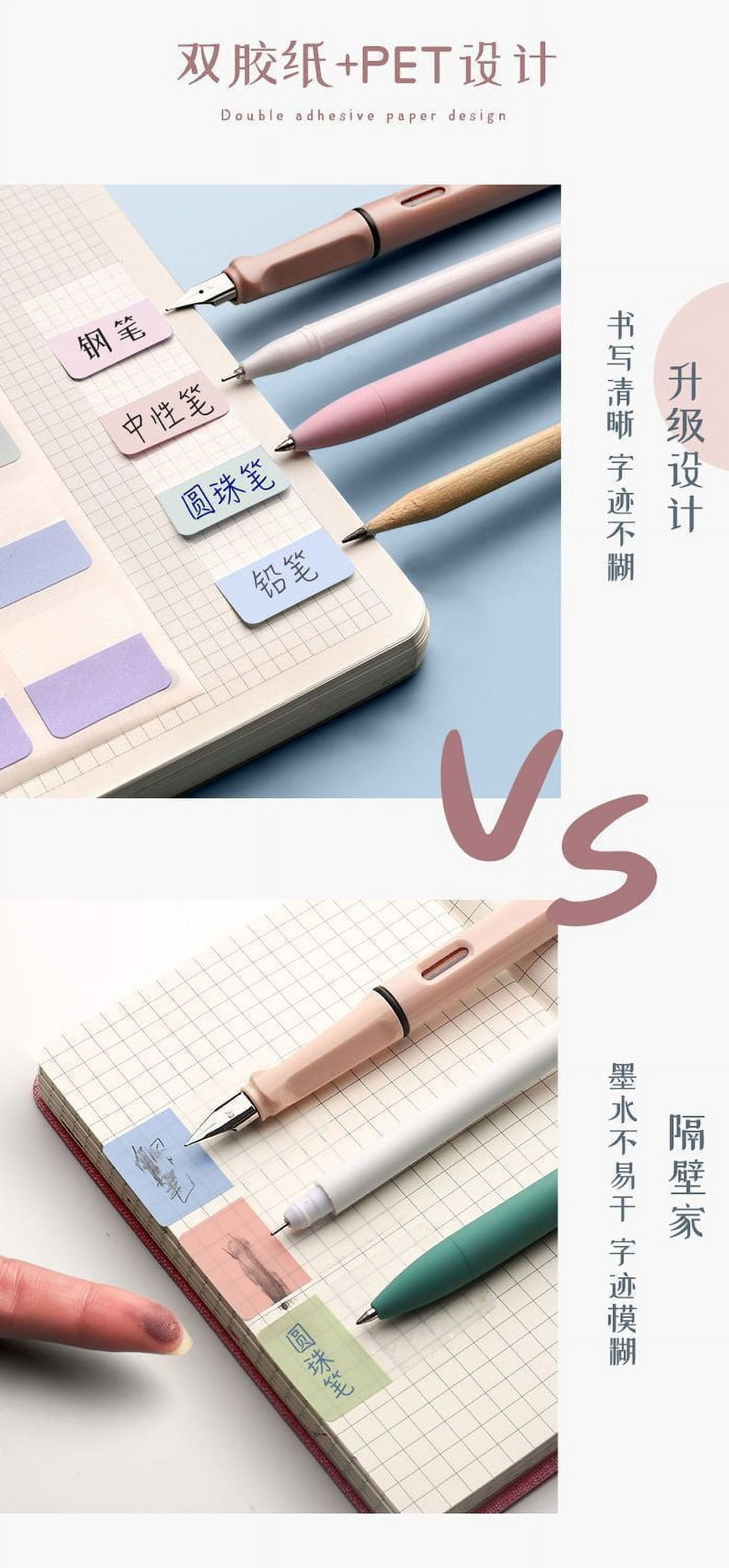 QIDITONG 360pcs Sticky Tabs For Notebooks Writing Index Tabs Multi ...