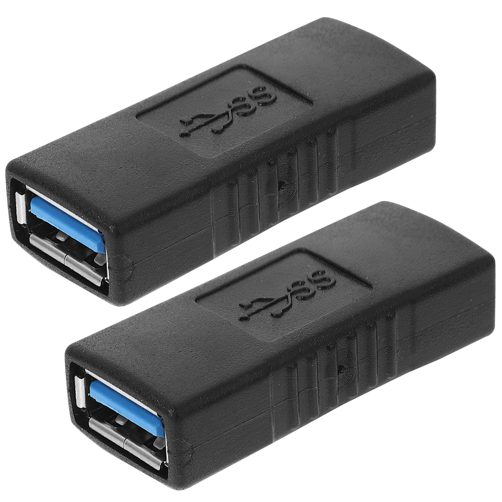 QIDITONG 4 Pcs USB Double Female Adapter Dual Port Extender for ...