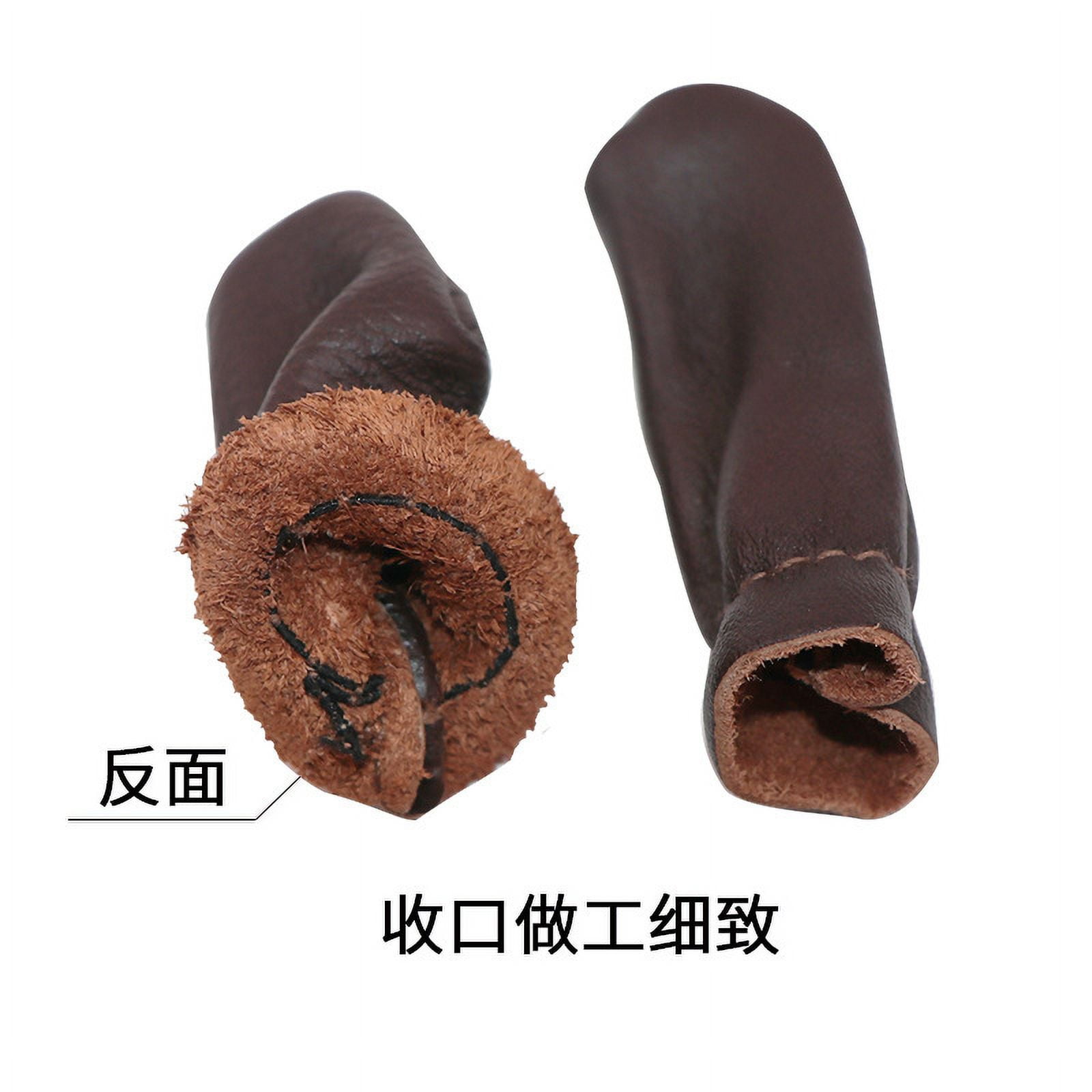 QIDITONG 4PCS Leather Finger Protectors Hand Sewing Finger Safety ...