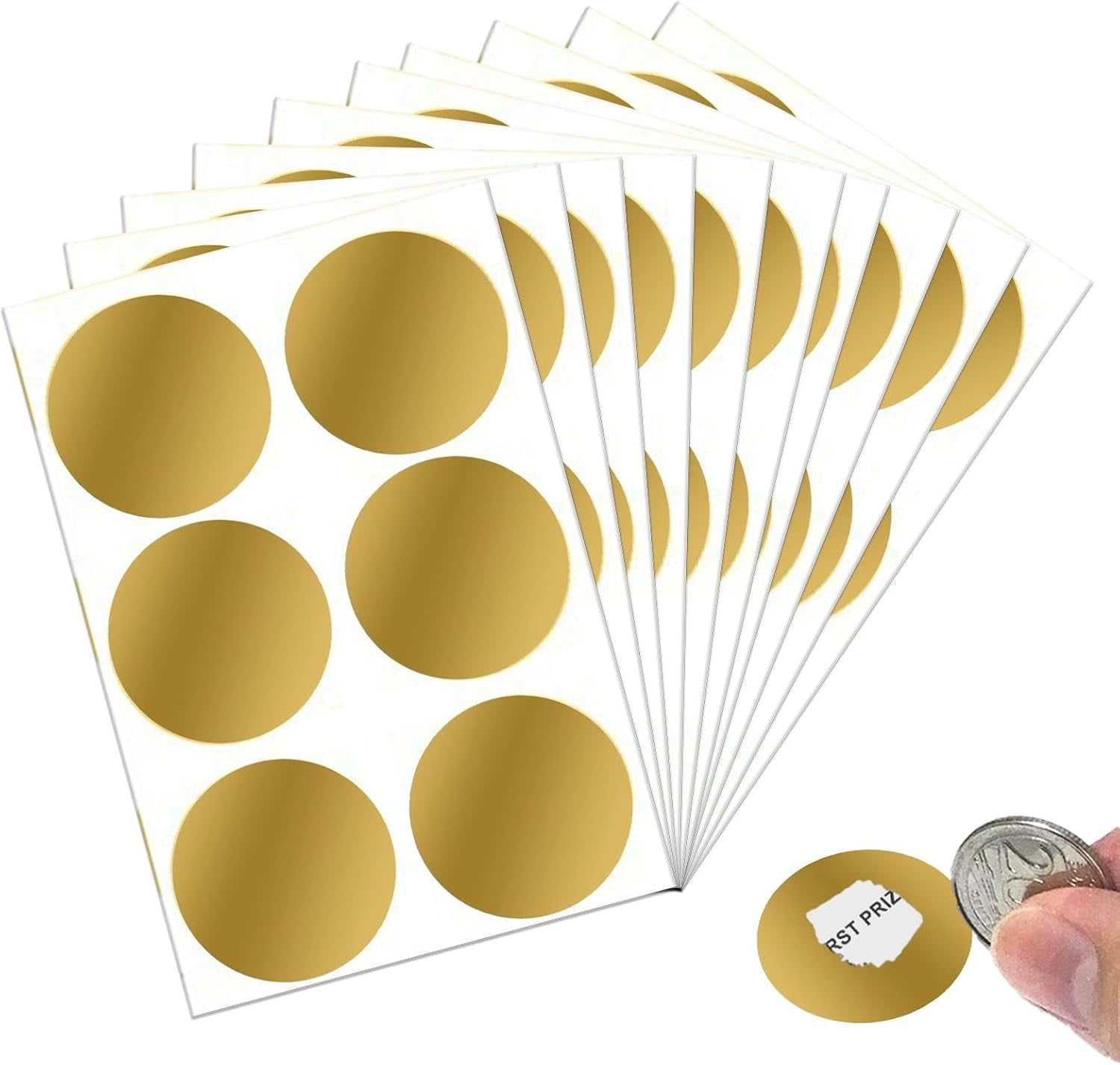 60pcs Self Adhesive Scratch Off Stickers For Diy Scratch Cards Scratch ...