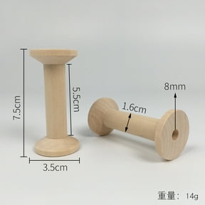 30Pcs Antique Wooden Empty Spools 1.18" Empty Thread Spools Wooden ...