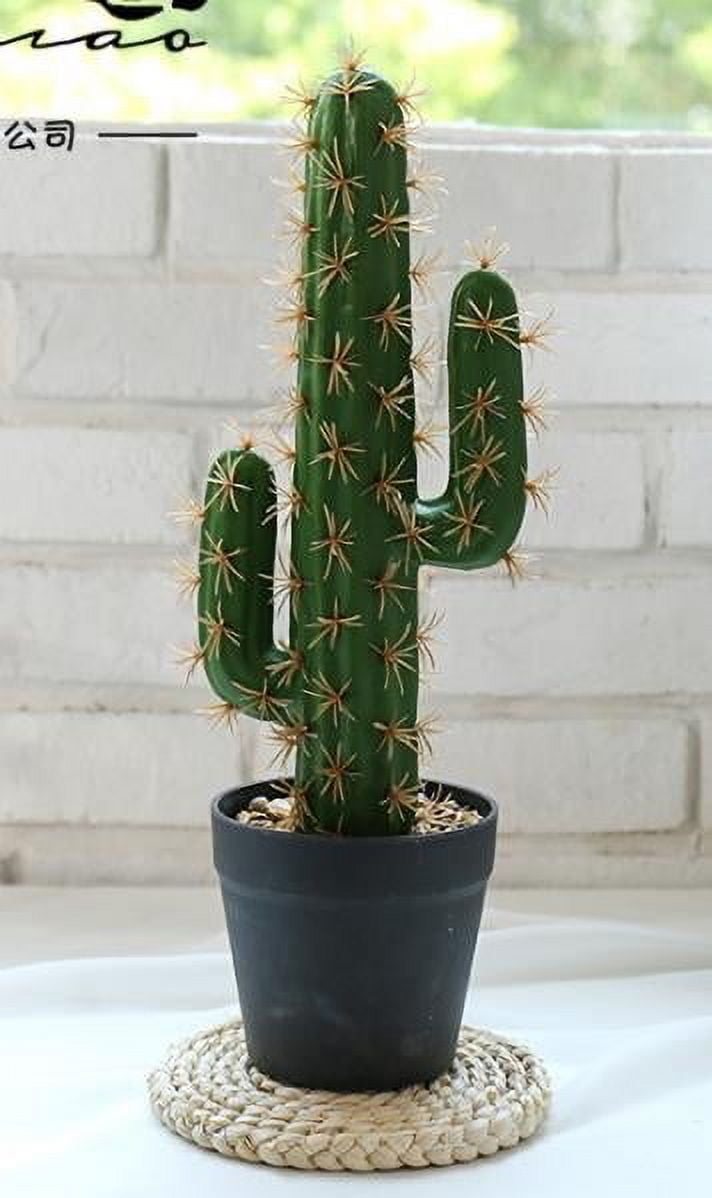 QIDITONG Artificial Cactus Faux Plant Desert Cacti Fake Cactus Potted ...