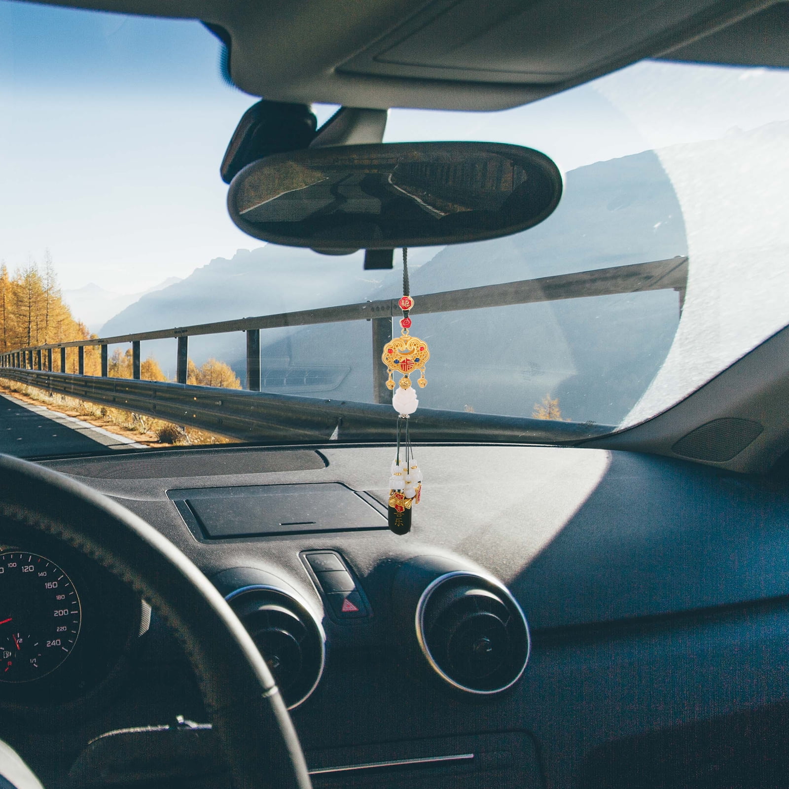 QIDITONG Car Mirror Accessory Hanging Chinese Rearview Mirror Hanger ...