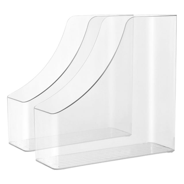 QIDITONG Clear Acrylic Magazine File Holder Vertical File Organizer ...