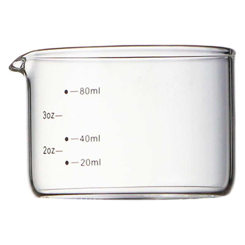 QIDITONG Espresso Shot Glass 80ml Espresso Measuring Cup Glass ...