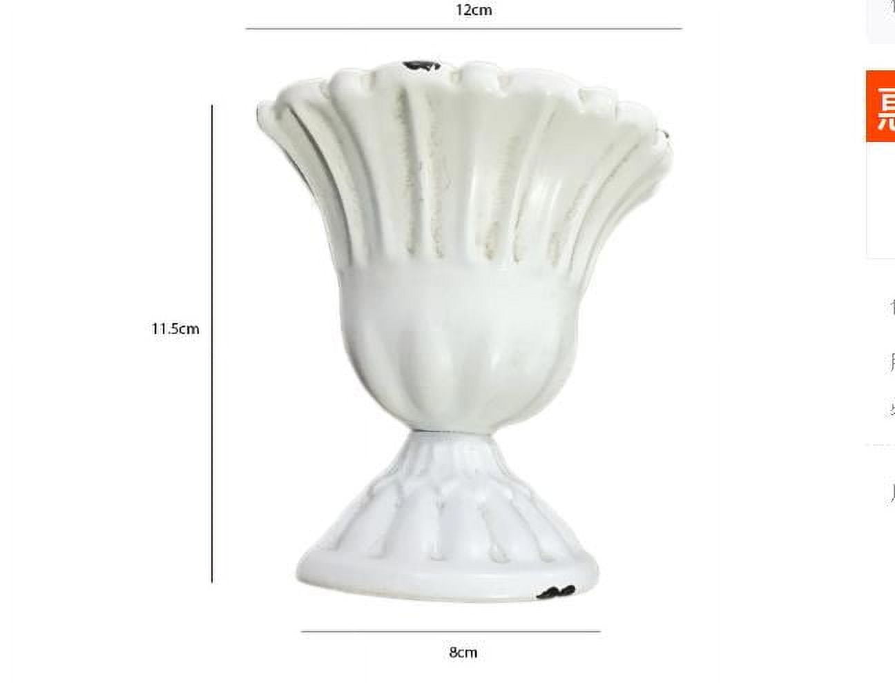 QIDITONG Fake Mini Half Vase Wall Mounted Flower Vase Wall Sculpture ...