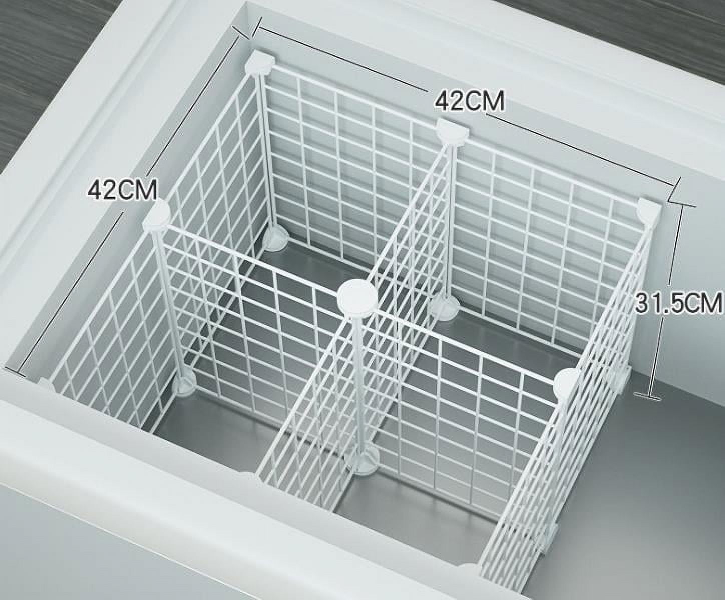 QIDITONG Freezer Shelf Organizer with Grid Design Deep Freezer Storage ...