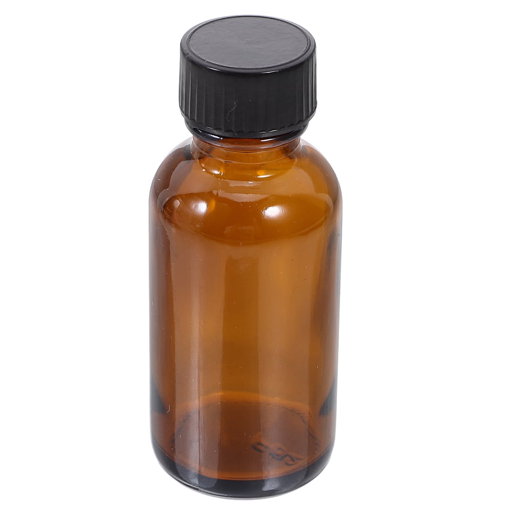 QIDITONG Glass Amber Medical Jar Empty Refillable Bottles Amber Liquid ...