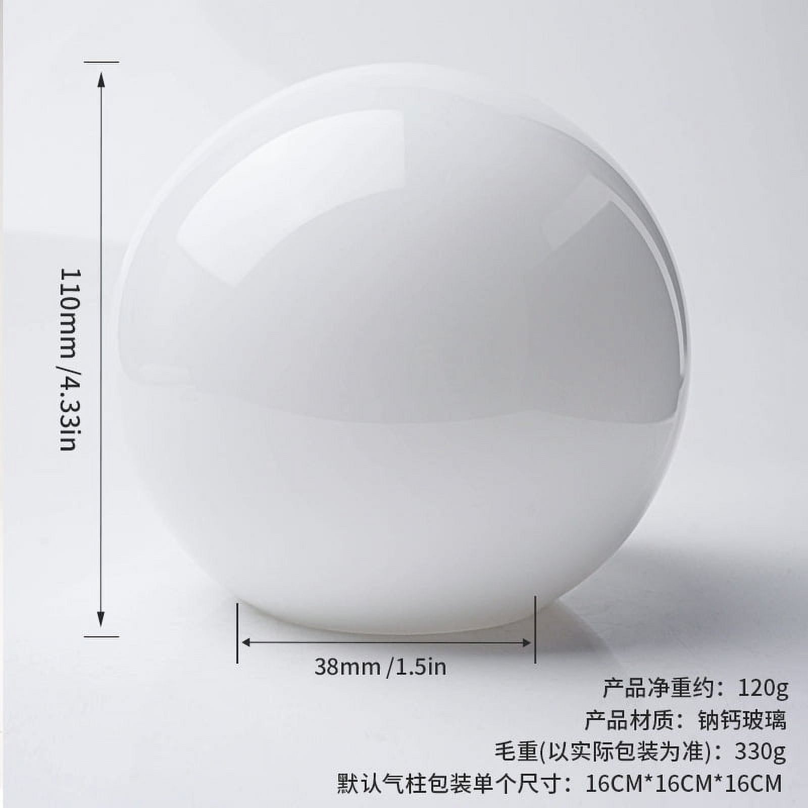 QIDITONG Glass Ball Lampshade Replacement Post Globe Lamp Shades E27 ...