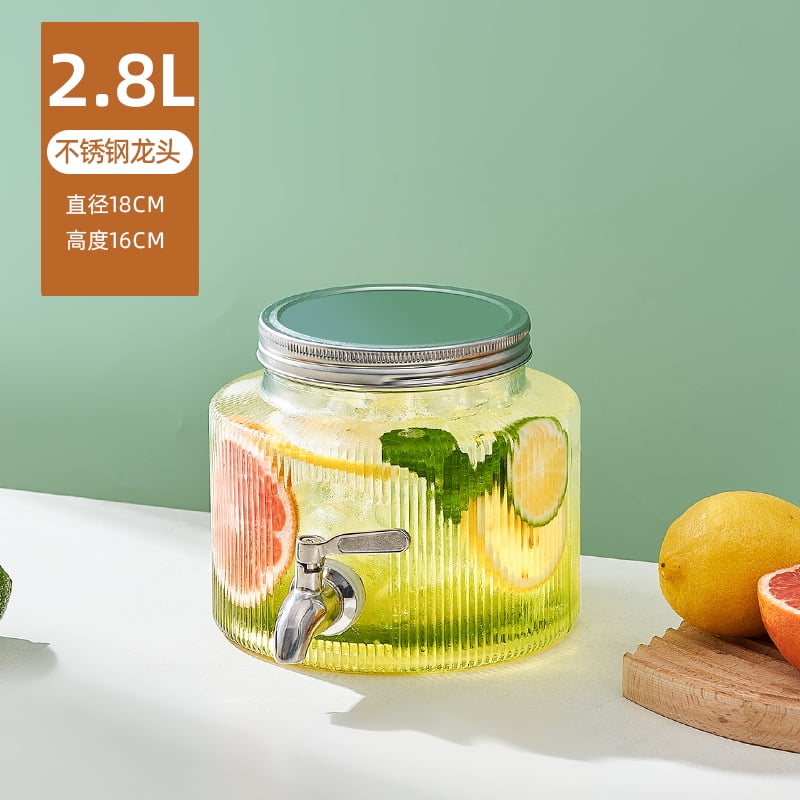 QIDITONG Juice Dispenser Water Container With Tap Beverage Dispenser ...