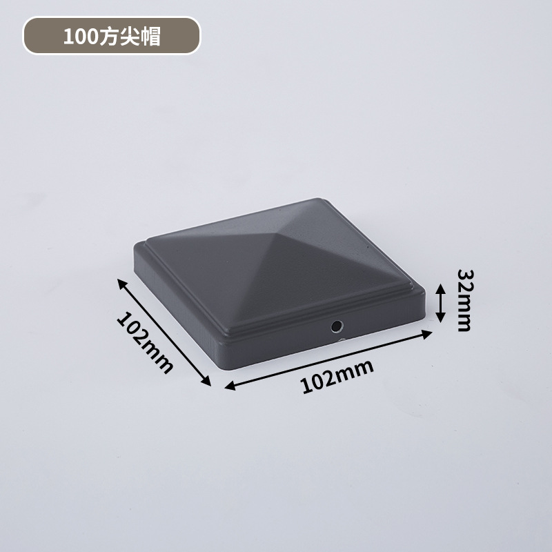 QIDITONG Metal Fence Post Caps for Outdoor Use Waterproof Rainproof ...