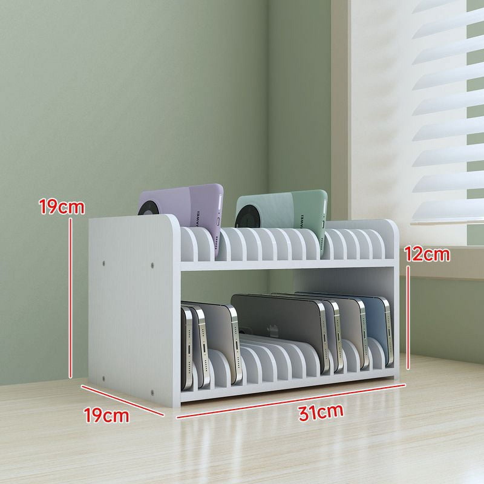 QIDITONG Multi-Layer Multi-Grid Phone Organizer Station for Classroom ...