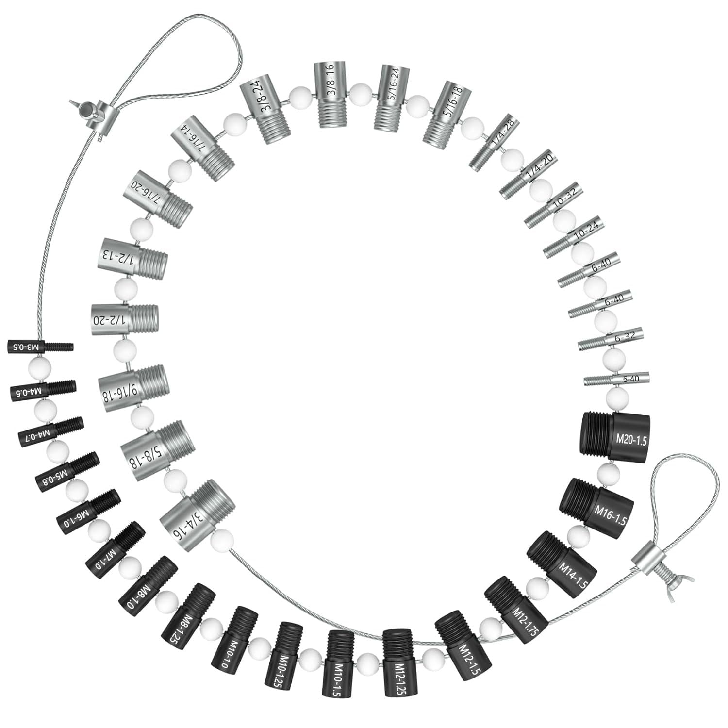 QIDITONG Nut and Bolt Thread Checker Stainless Steel Bolt and Nut ...