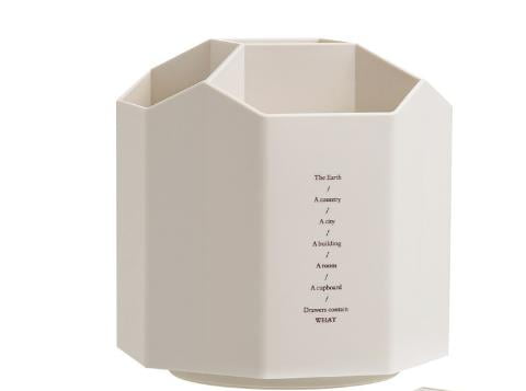 QIDITONG Pen Cup Spinning Pen Organizer Pen Holder Divided Pencil ...