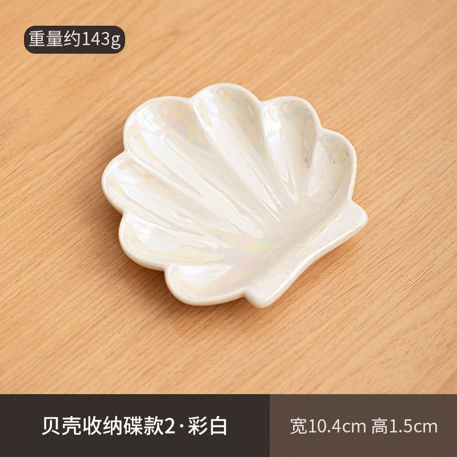 Ceramic Seashell Dish 1 Set Jewelry Holder Cute Vintage Style Decor ...
