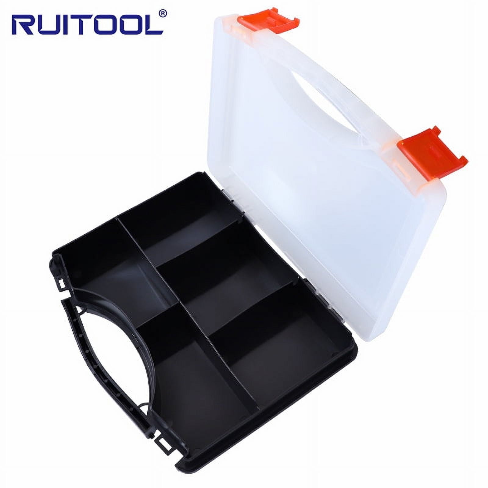 QIDITONG Small Parts Organizer With Divider Portable Plastic Tool Box ...