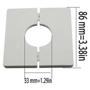 AOOOWER Plastic Split Square Escutcheon Plate Wall Split Flange for 0. ...