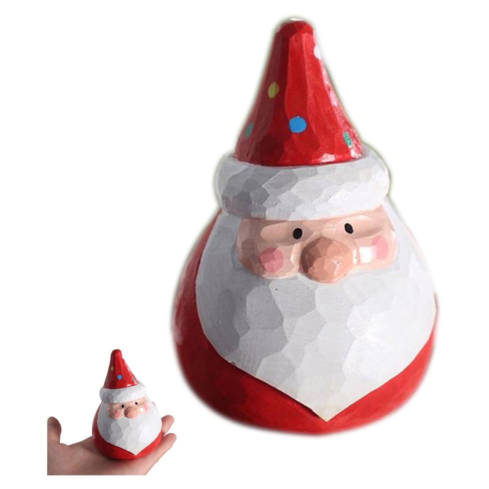 QIEZHON Christmas Snowman Figurines Snowy Snow Man Decorative Statue ...