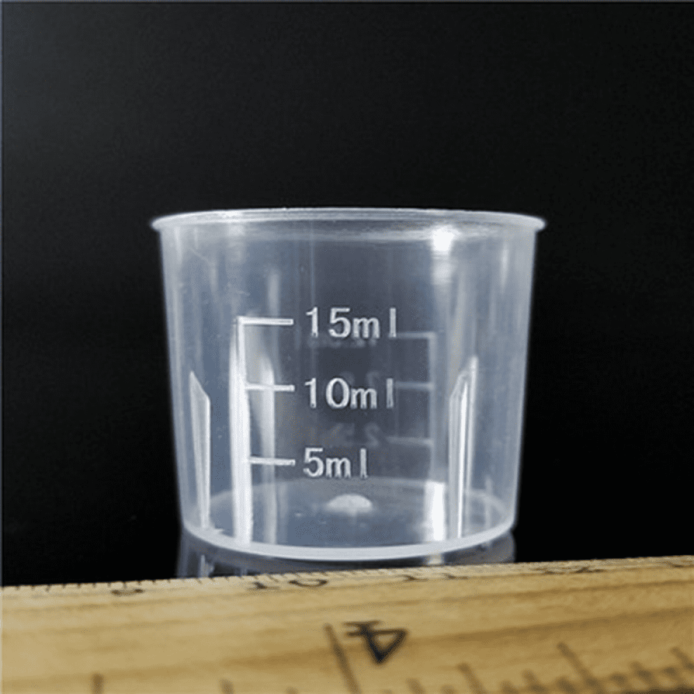 QIFEI 10Pcs Disposable Medicine Cups with Double-scale Measurements ...