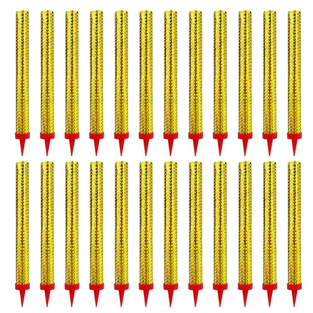 QIFEI 24 Gold Sparkler Birthday Candles,Used for Birthday, Parties ...