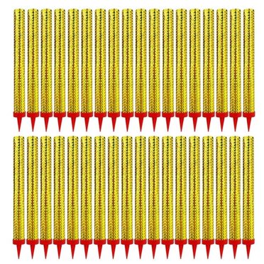 King of Sparklers Pack of 6 VIP Gold Wrapping Sparkling Candles for ...