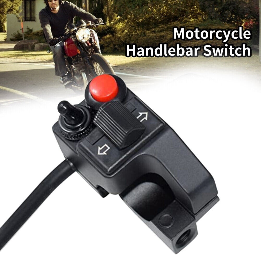 QIFEI 7/8\" Aluminum Left Motorcycle Handlebar Switch Turn Signal Beam ...