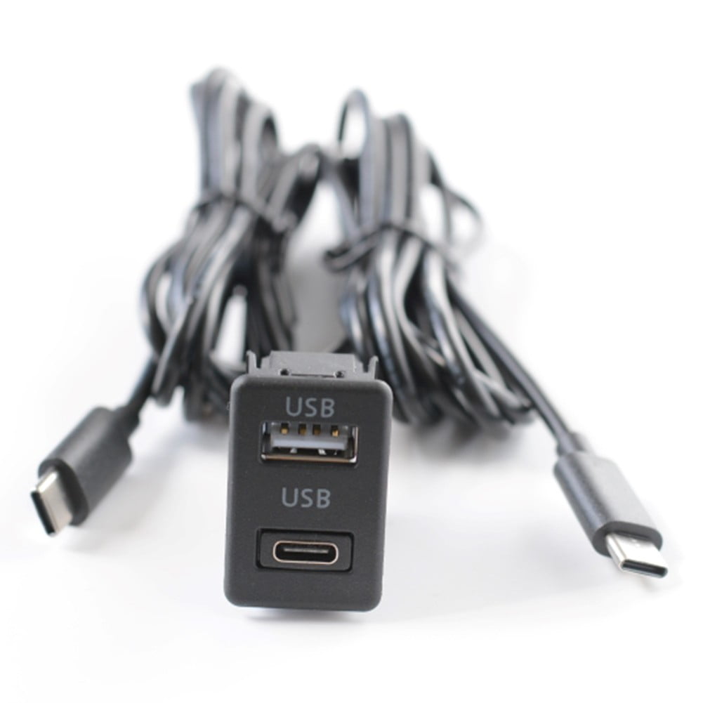 QIFEI Car Dash Mount USB+C Port Panel Interface Extension 145cm Cable ...