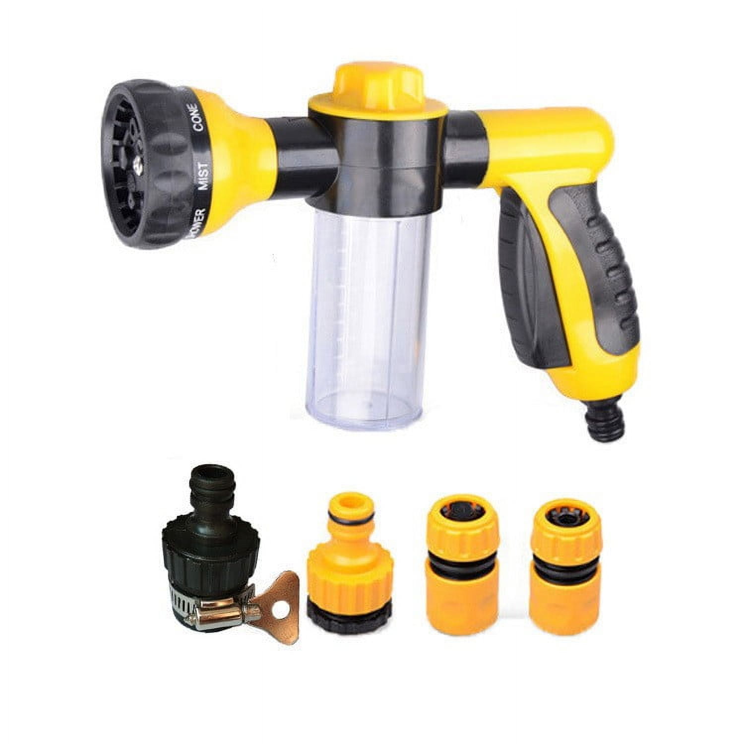QIFEI Car Wash Nozzle, High Pressure Hose Nozzle Sprayer 8 Way Patterns ...