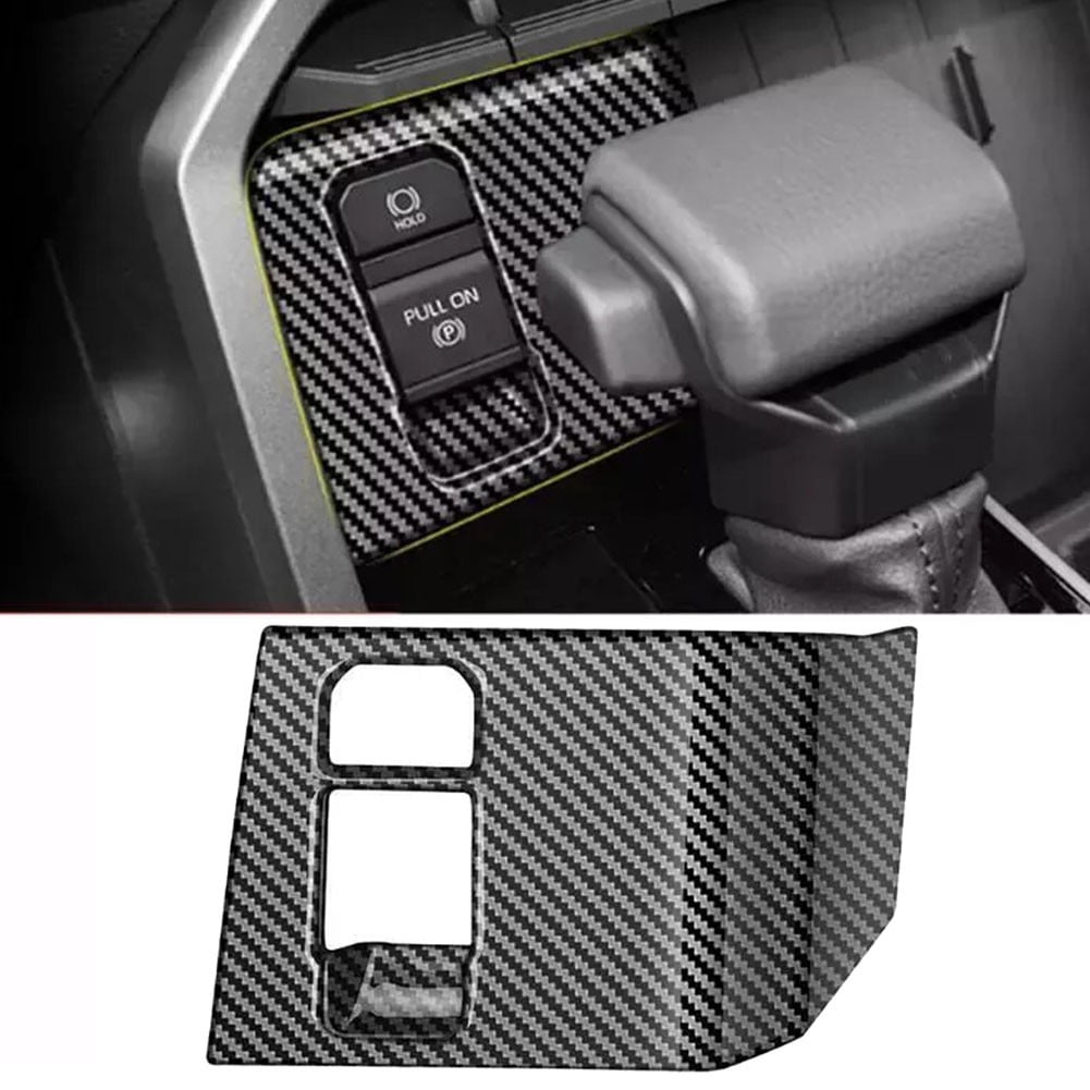 QIFEI Carbon Fiber Electronic Handbrake Switch Panel Trim for Toyota ...