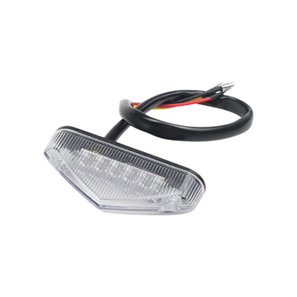 QIFEI Motorcycle Brakes LED Taillight Light Rear Scooter Taillights Off ...