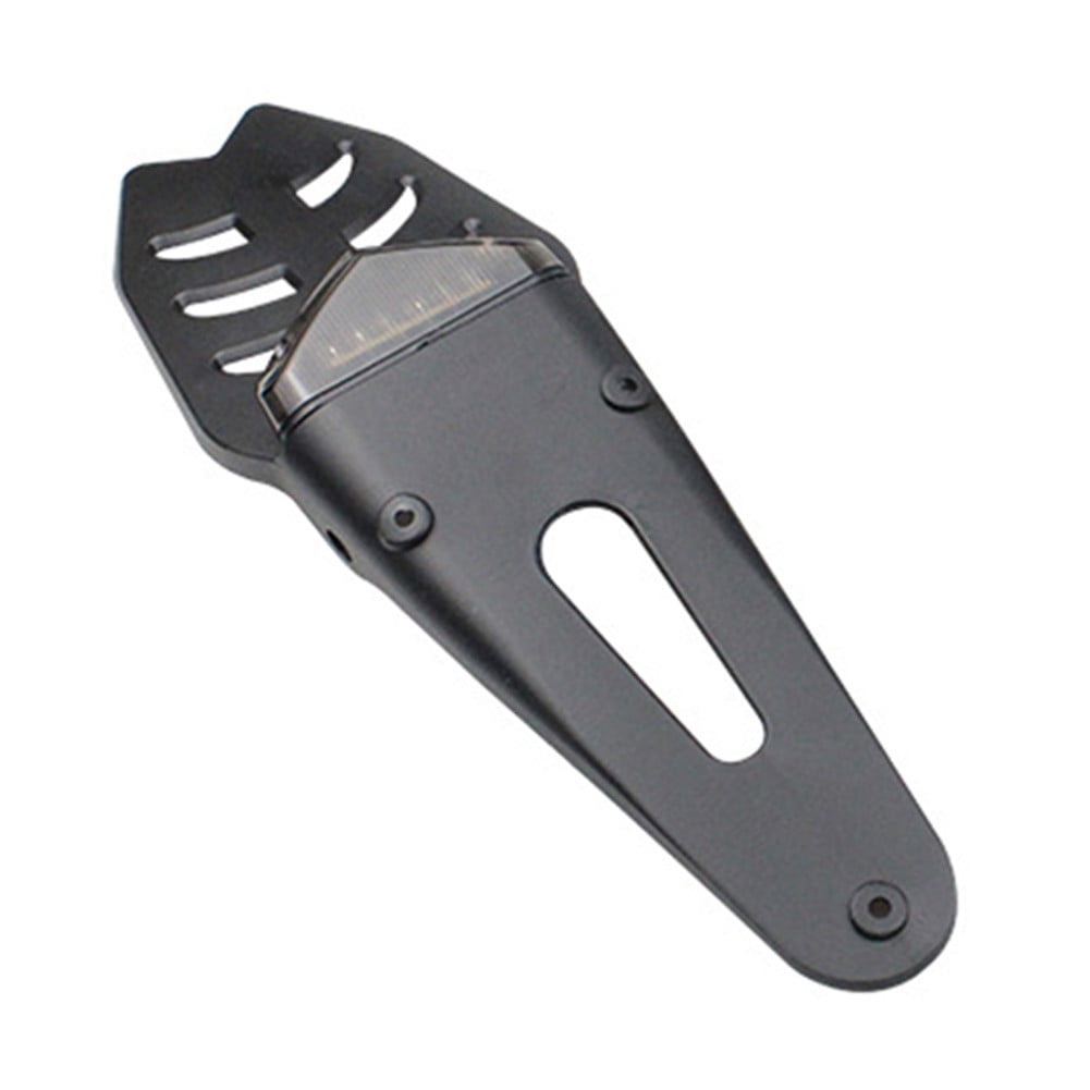 QIFEI Motorcycle Rear Fender License Plate Bracket with 12V LED Tail ...
