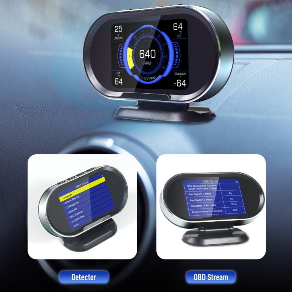 QIFEI On-Board Car Digital Computer Auto Diagnostic Scanner Temperature ...