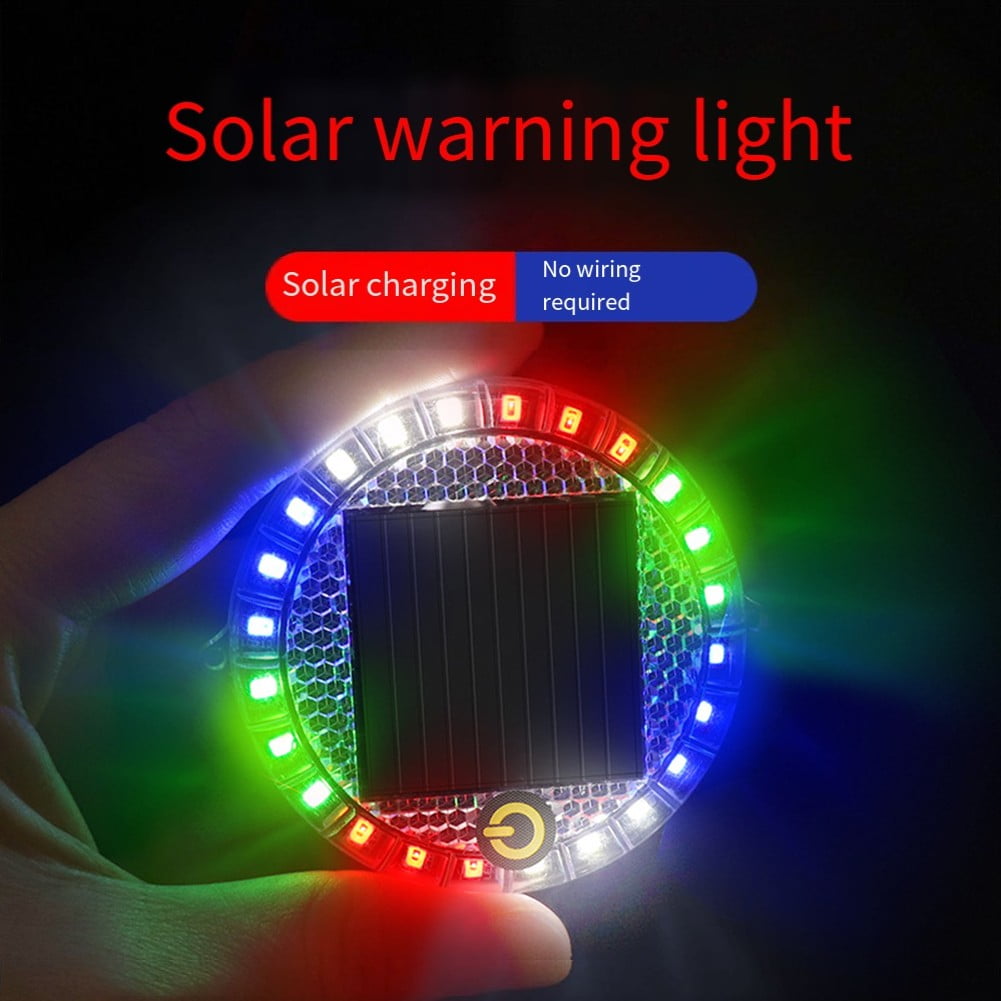 QIFEI Solar-Powered LED Vehicle Flashing Light with Intelligent Sensor ...