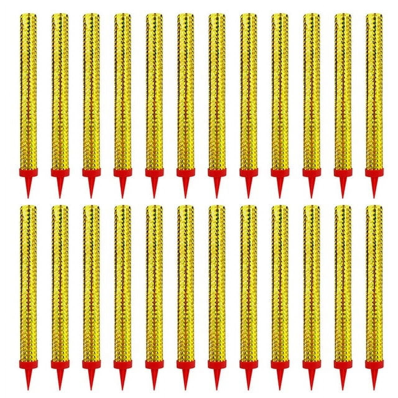 QIFEI Sparkler Birthday Candles, Gold, 7.80 X 3.90 X 2.70”, 24 Count ...