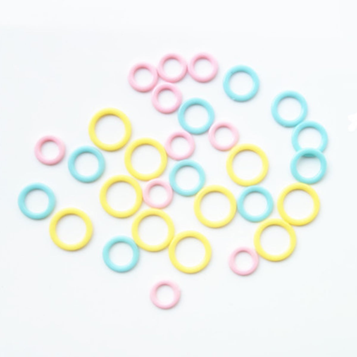 QIFULL 120pcs Knitting Stitch Counter Assorted Color Plastic for Craft ...