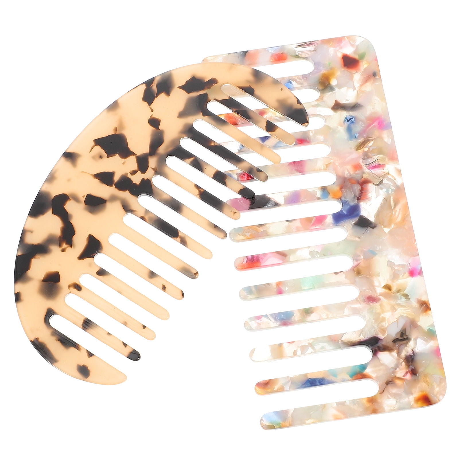 QIFULL Detangling Combs for Women Acetate Sheet Wide Tooth 2Pack ...