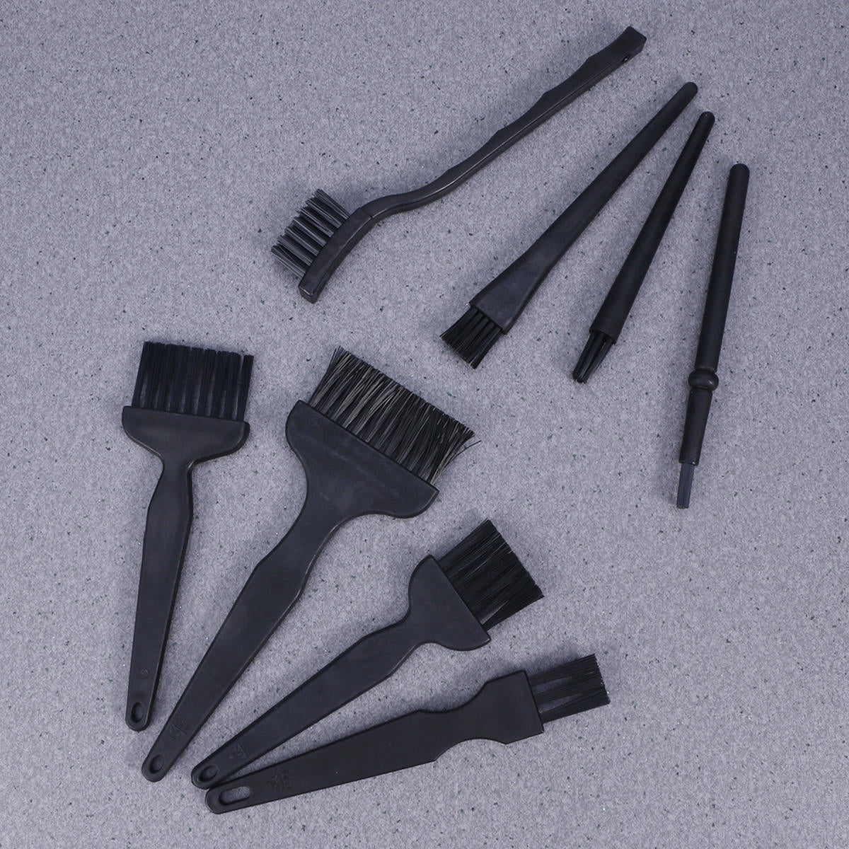 QIFULL Circuit Board Cleaning Brush Black 8Pcs Plastic Anti Static Tool ...