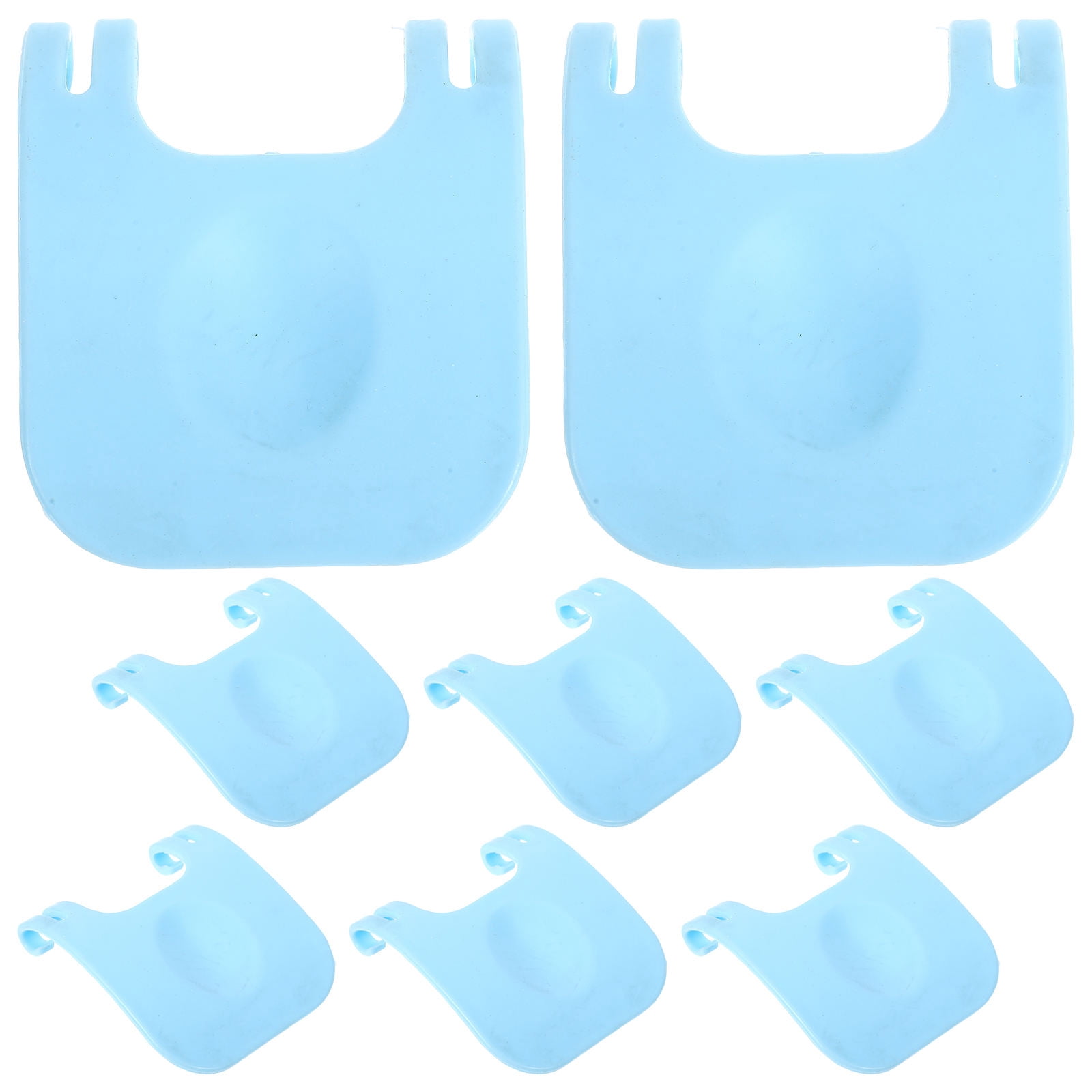 QIFULL 8Pcs Easy Install Rabbit Cage Clips Sky Blue Plastic Fasteners ...
