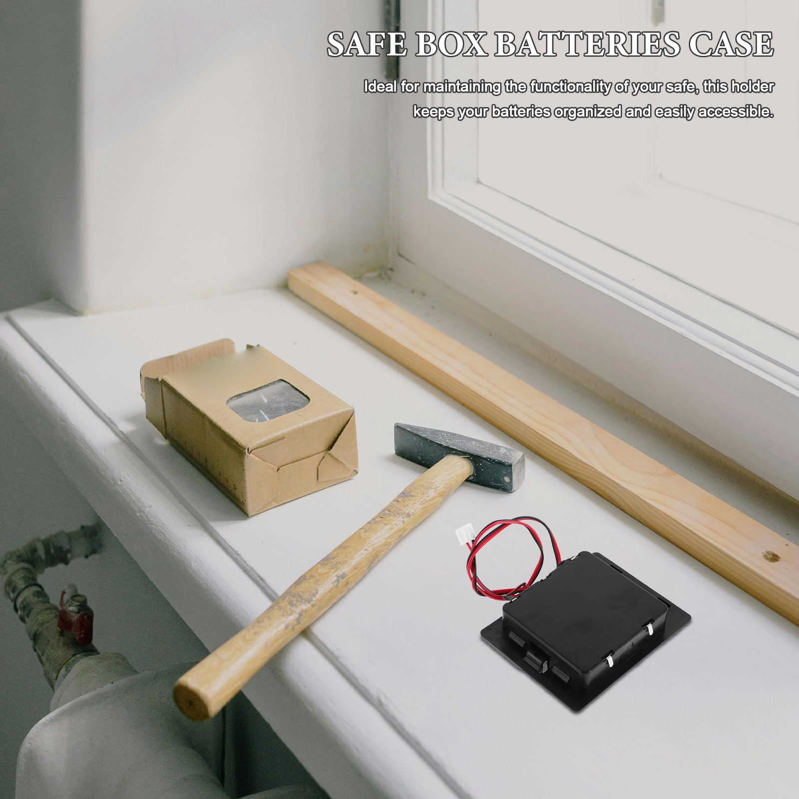 QIFULL Universal Safe Box Interior Aa Battery Case with Lid for Home ...