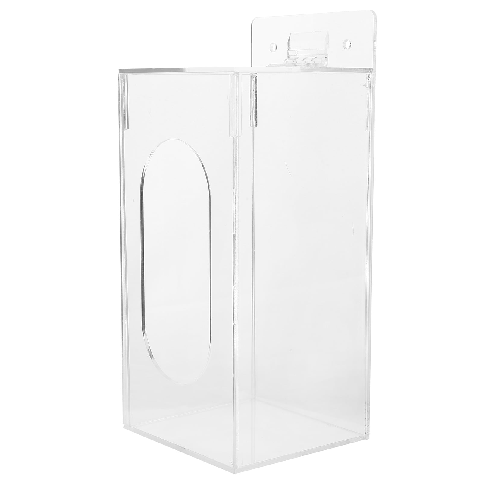 QIFULL Transparent Acrylic Wall Mount Mask Dispenser and Glove Holder ...