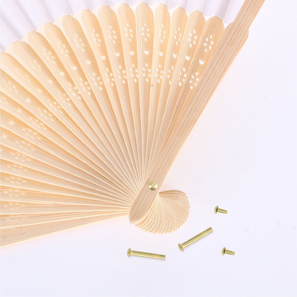 QIFULL Metal Folding Fan Rivets Stainless Steel Golden 10 Sets ...